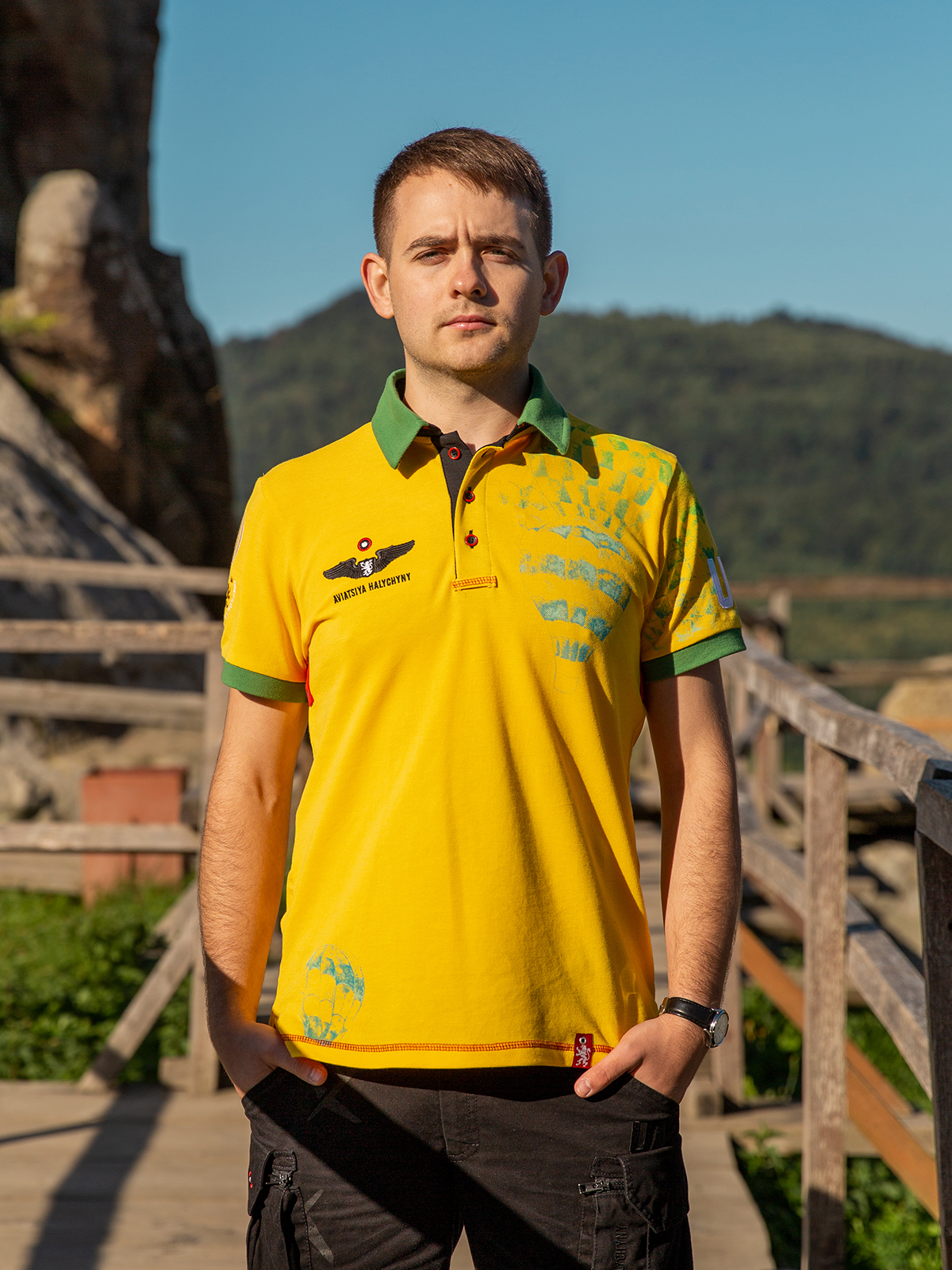 Buy men's polo shirt BALLOON online | Aviatsiya Halychyny